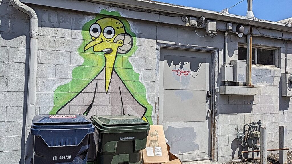 Simpsons Street Art Murals in Springfield, Oregon