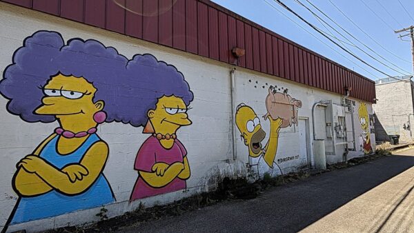 Simpsons Street Art Murals in Springfield, Oregon