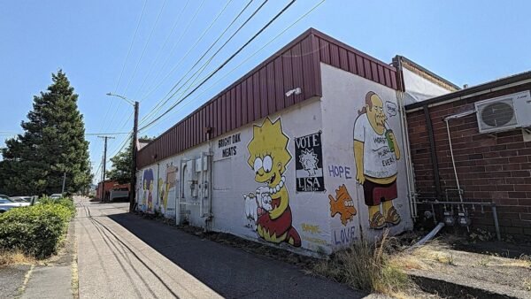 Simpsons Street Art Murals in Springfield, Oregon