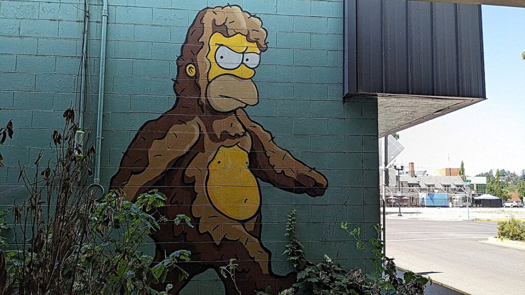 Simpsons Street Art Murals in Springfield, Oregon
