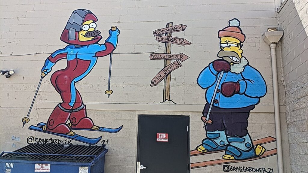Simpsons Street Art Murals in Springfield, Oregon
