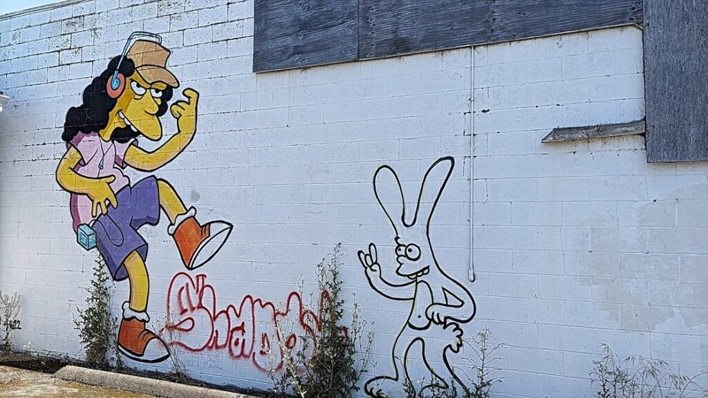 Simpsons Street Art Murals in Springfield, Oregon